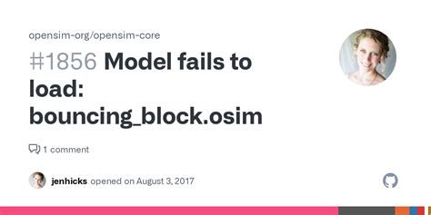 Model Fails To Load Bouncingblockosim · Issue 1856 · Opensim Org