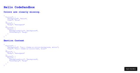 Theme Ui Colors Bug Codesandbox