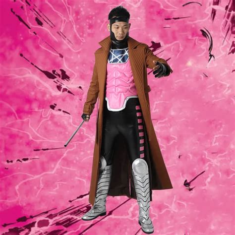 Gambit Cosplay Costume X Men Clothing Men Comic Superhero Male