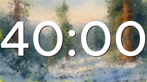 40 Minute Timer Relaxing Piano Music Sequoia Forest