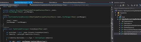 digitteck identityserver usermanager and resourceownerpassword