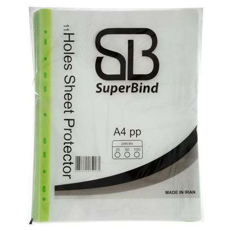 کاور کاغذ سوپربایند سایز A4 بسته 100 عددی اداری پخش Edari Pakhsh
