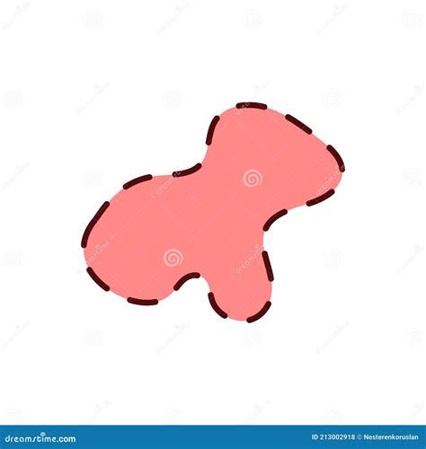 Skin Lesion With Irregular Border Rgb Color Icon Stock Vector Illustration Of Malignant