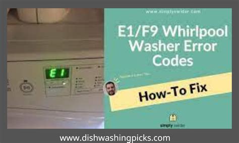 Fix E F Error Code On Dishwasher With Easy Steps For Seamless Performance