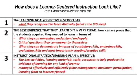 How Does A Learner Centered Instruction Look Like Ppt