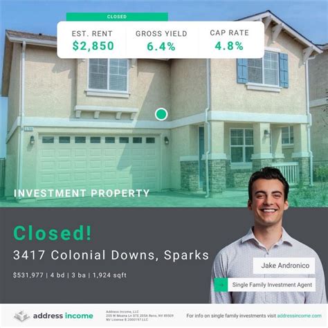 Trevor Richardson On Linkedin Congrats To Jake And Another Address Income Investor Client