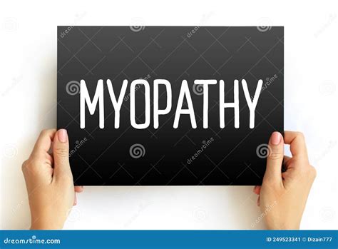 Myopathy Disease Of The Muscle In Which The Muscle Fibers Do Not