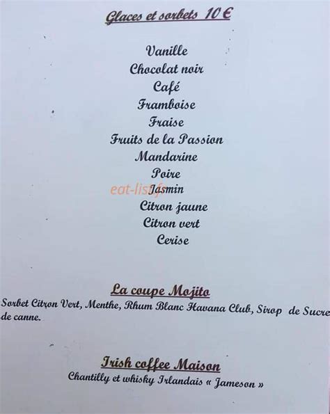 L atelier gourmand de la Salle à Manger à Aix villemaur pâlis menu et