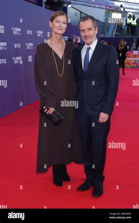 Rose Uniacke Left And Producer David Heyman Pose For Photographers