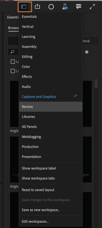 Using And Customizing Workspaces