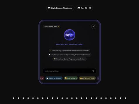 🧠 Ai Assistant Widget For Ios Daily Design Challenge By Yana On Dribbble