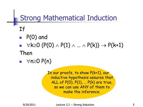 Ppt Lecture Strong Induction Powerpoint Presentation Free
