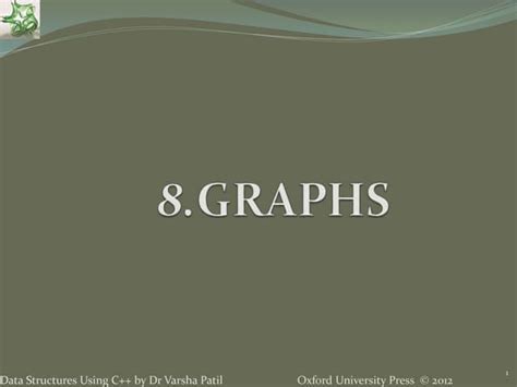 8 Graph Data Structures Using C By Varsha Patil Pptx