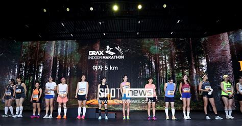 포토s 디랙스 인도어 마라톤 대회 여자부 출전 선수들