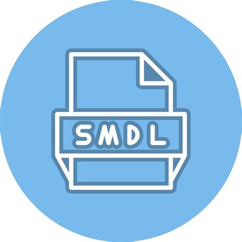 Smdl File Format Icon 15824092 Vector Art At Vecteezy