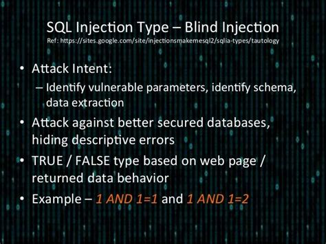 Sql Injection Vulnerability And Security