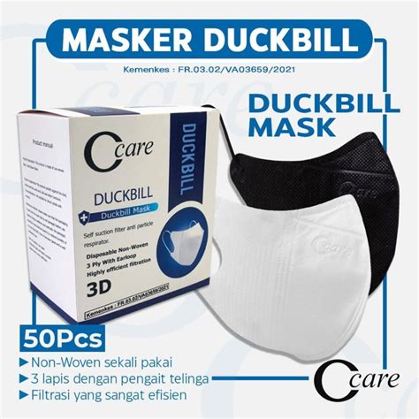 Jual Masker Duckbill Ccare Isi 50 Pcs Shopee Indonesia