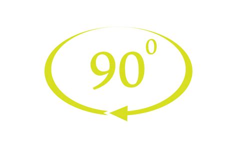 90 Degree Angle Rotation Icon Symbol Logo V10