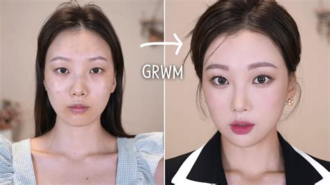 화알못 초보 직장인학생 데일리 메이크업 코 성형수술 상담 썰 Grwm 🍂 Youtube