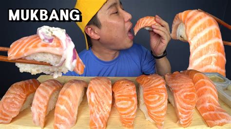 Asmr 대왕연어초밥 먹방 King Salmon Sushi Mukbang Eating Show Youtube