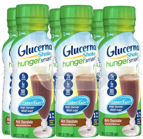 Glucerna Hunger Smart Shakes Homemade Vanilla Rich Chocolate Oz Bottles Vitality Medical