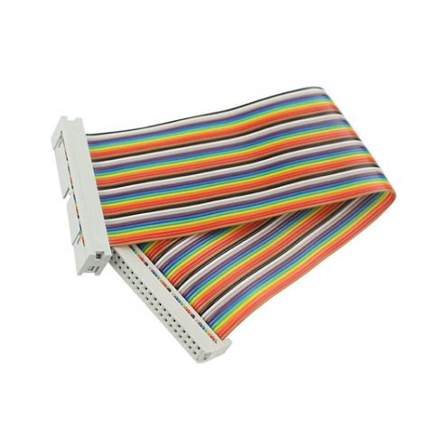 40 Pin Colorful Rainbow Gpio Female To Female Cable 20cm For Raspberry