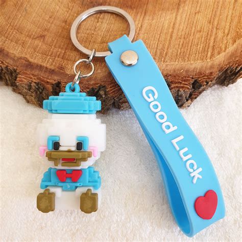 قیمت و خرید جاکلیدی مدل سیلیکونی طرح ماینکرافت لگو اردک کد Db22