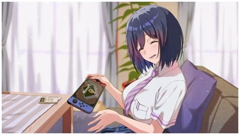 Shizuka Rin And Shizuka Rin Nijisanji Drawn By Mitsutsuka Danbooru