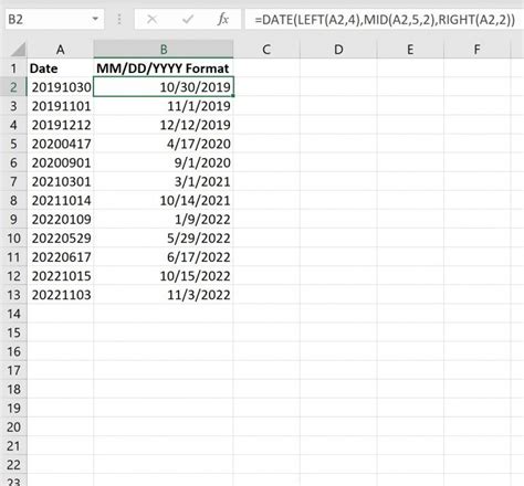 Excel How To Convert YYYYMMDD To Date Format