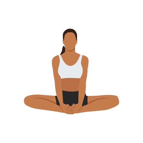 Woman Doing Seated Butterfly Pose Beautiful Girl Practice Baddha