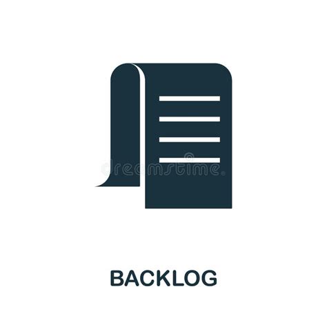 Backlog Vector Icon Symbol Creative Sign From Agile Icons Collection