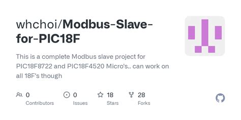 Modbus Slave For PIC18F Modbus C At Master Whchoi Modbus Slave For PIC18F GitHub
