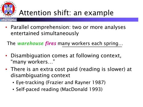 Ppt Day 4 Rerankingattention Shift Surprisal Based Sentence Processing Powerpoint