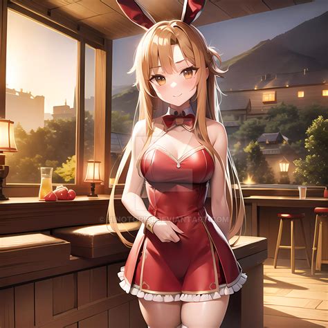 Red Bunny Dress Asuna By Hinotori91 On Deviantart