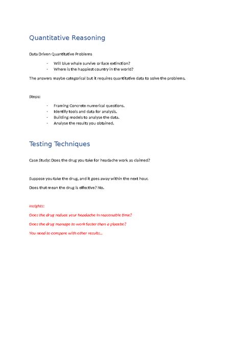 Cc2 Notes Summary Navigating World Quantitative Reasoning Data Driven Quantitative Problems