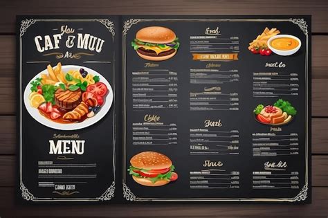 Premium Photo Restaurant Cafe Menu Template Design Food Flyer