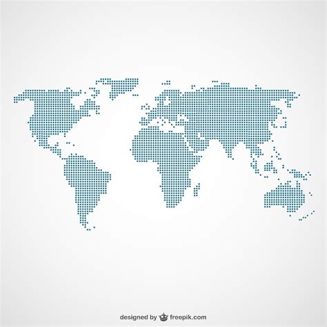 Dotted World Map Illustrator Vectors And Illustrations For Free Download