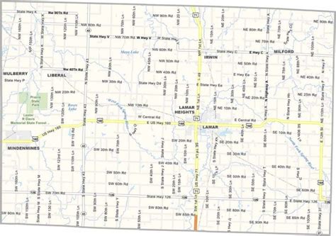 Jasper County Map Missouri Us County Maps