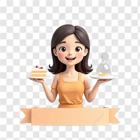 케이크와 모래 시계를 들고있는 소녀 케이크 케익 생일 Png 일러스트 및 Psd 이미지 무료 다운로드 Pngtree