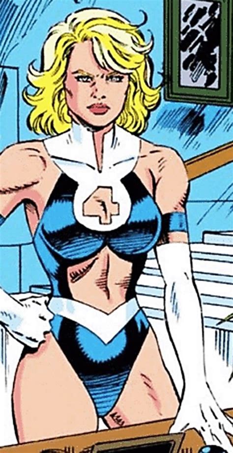 Sue Storm Invisible Woman 90s Costume Super Héroe Superhéroes Marvel Cómics