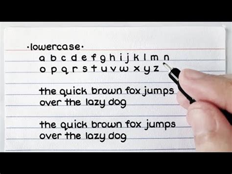 Alphabet In Nice Handwriting