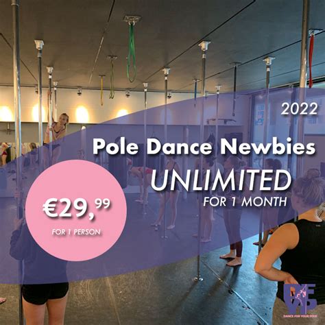 Poledance Newbies Unlimited For 1 Month Dfyp Amsterdam Paaldansen