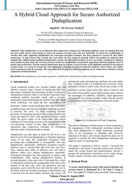 a hybrid cloud approach for secure authorized pdf