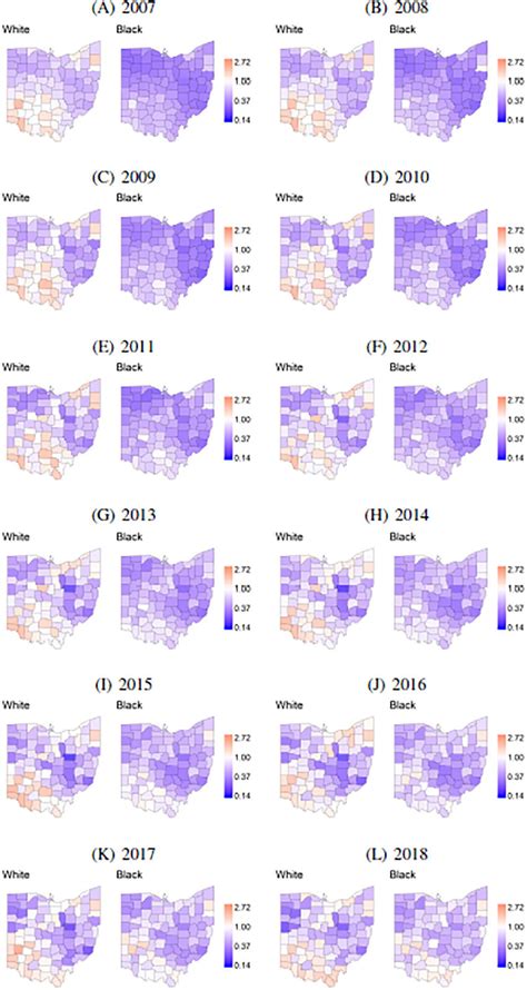 Estimated Posterior Mean Standardized Mortality Ratios Smr By Race