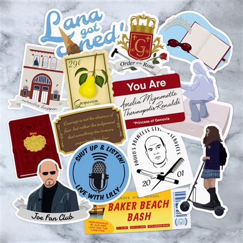 Princess Diaries Sticker Collection Etsy