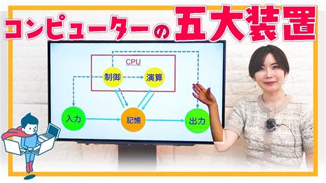 コンピューターの五大装置ハードウェア／itパスポート・基本情報技術者試験・高校情報Ⅰ Youtube
