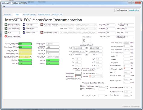 instaspin foc universal gui error crazy pole pair count c2000