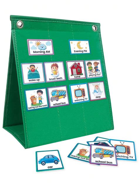 Daily Visual Schedule Chart Wall Visual Planning Chart Chore Chart