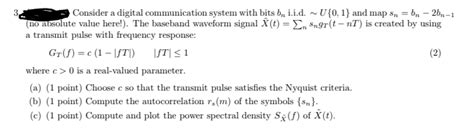 3 consider a digital communication system with bits