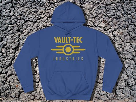 Fashionably Fallout Vault Tec Unisex College Hoodie Fallout Etsy